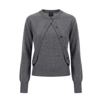 Pinko Rundhals-Strickware - - Knitwear - Damen - Grau - L