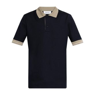 Ferragamo Cotton Polo - - Tops - Herren - Blau - S