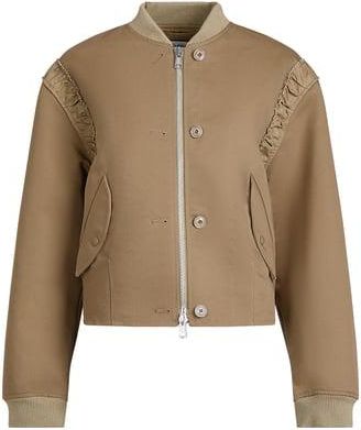 Our Legacy Bomber &agrave; frill Kharkee &agrave; double tissage satin&eacute;