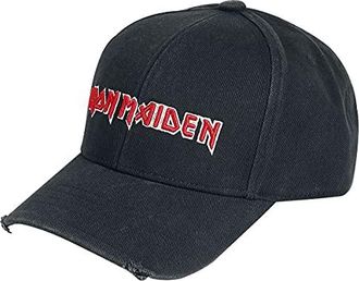 Iron Maiden Logo - Baseball Cap Unisexe Casquette Noir 100% Coton