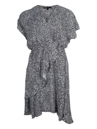 Maje robe courte &agrave; volants - Noir