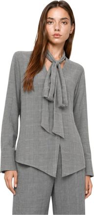 Kocca Femme, Blouses et Chemises, Gris, Taille: 40 FR Costume Prince de Galles avec Blazer &agrave; Dos Ouvert