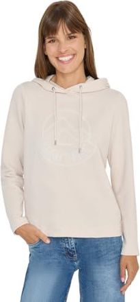 Cecil 3228313 Sweat à Capuche avec Broderie, Light Greige, XXL Femme