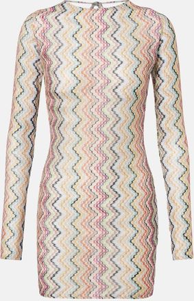 Missoni Minikleid aus H&auml;kelstrick