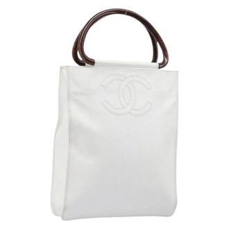 Chanel Sac &agrave; main vintage Pre-owned - Femme - Pre-owned - Blanc - Taille: ONE Size