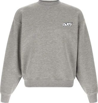 Autry Homme, Sweatshirts et sweats &agrave; capuche, Gris, Taille: XL SweaT-shirt ras du cou avec logo brod&eacute;