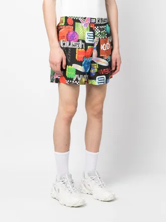 AMBUSH All-Over Graphic Print Shorts - Black