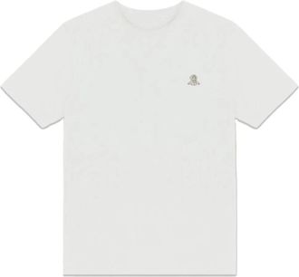 RefrigiWear Wei&szlig;e Baumwoll Logo Patch T-Shirt - - Tops - Herren - Wei&szlig; - M