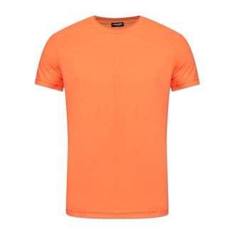 Dsquared2 Homme, Tops, Orange, Taille: L T-shirt de lingerie avec encolure ronde