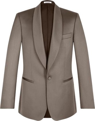 Fursac shawl-collar single-breasted tuxedo - Braun
