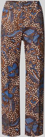 Max Mara Schmale Hose aus Baumwoll-Mix Modell DONDE