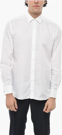 Nino Danieli Cotton Poplin Shirt with Spread Collar size 41