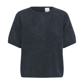 Ichi Ichi, Femme, Pulls, Gris, Taille: 44 FR Ihluls Pull Over Col Rond