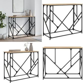 vidaXL Konsolentisch Sonoma-Eiche 100x40x80 cm Holzwerkstoff - Konsolentisch - Flurtisch - Sofa Tisch - Sideboard - Wohnraumgestaltung - Home & Living