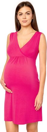 Merry Style Nachthemd Damen Schwangerschaft aus Viskose Stillnachthemd Elegante Nachtw&auml;sche Damen, Leicht, Atmungsaktiv und Hautfreundlich MS10-467 (Rosa, S)