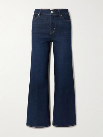 Frame Denim Jean Droit Taille Mi-haute Le Slim Palazzo - Bleu