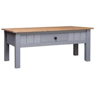 vidaXL Couchtisch Grau 100x60x43,5 cm Massivholz Panama-Kiefer vidaXL