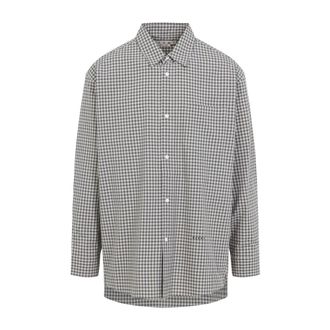 Marni Hemd mit Mikromuster - - Shirts - Herren - Grau - XL