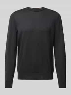 HUGO BOSS Strickpullover aus Schurwolle Modell Botto