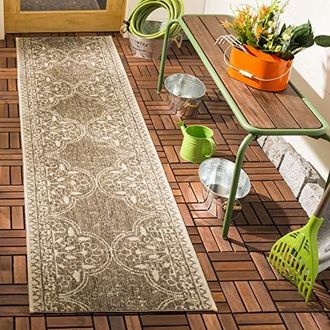 Safavieh Isla BHS174A-28 Tapis Multifonction en polypropylène tissé Crème/Beige 62 x 240 cm