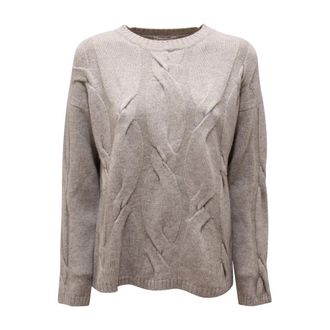 KANGRA Femme, Pulls, Gris, Taille: 40 FR Pull Girocollo a Treccia