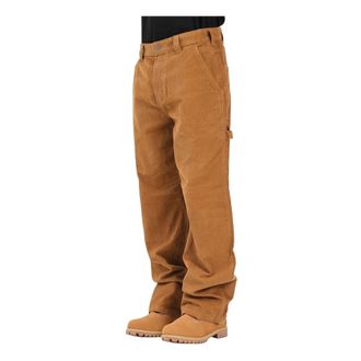 Dickies Homme, Pantalons, Brun, Taille: W33 Pantalon de charpentier en velours c&ocirc;tel&eacute;