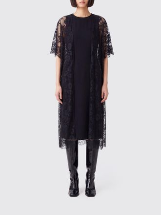 Zimmermann Tunique midi Valiant en soie avec empi&egrave;cements en dentelle et manches courtes