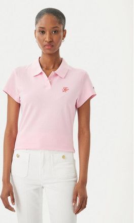 Tommy Hilfiger Poloshirt 1985 Logo WW0WW49259 Hellrosa Slim Fit