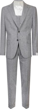 Eleventy Einknopf Sakko - - Suits - Herren - Grau - S