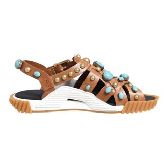Dolce & Gabbana Slides Sandalen - - Shoes - Damen - Braun - 41 1/2 EU