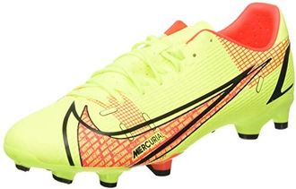 Nike Unisex Vapor 14 Academy FG/MG Soccer Shoe, Volt/Bright Crimson, 41 EU