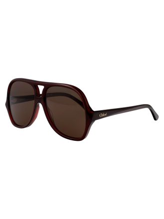 Chlo&eacute; Womens Sunglasses Ch0289s Brown Acetate Brown-Brown-Brown Brown/brown/brown