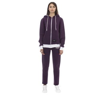 Baldinini Casual Eleganz zweifarbiger Trainingsanzug - - Sport - Damen - Lila - 2XL