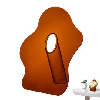 Generico Vase mit Acrylrahmen, Schreibtischdekoration aus Acryl, f&uuml;r B&uuml;ro, Esszimmer, Wohnzimmer, Schlafzimmer, Arbeitszimmer, Bibliothek, Empfang, Hochzeit, E