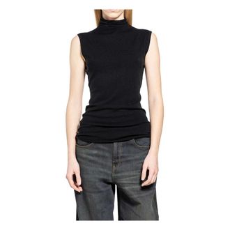 6397 Femme, Tops, Noir, Taille: 38 FR Roll Neck Tank