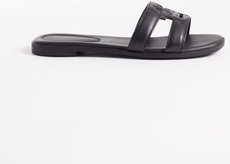 Tommy Hilfiger Sandales &agrave; brides &agrave; logo - Noir