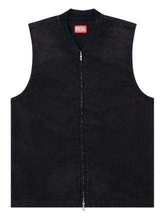 Diesel gilet D-Sund-D-N à fermeture zippée - Noir