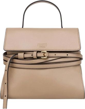 Moschino Femme, Sacs, Beige, Taille: ONE Size Small Tie Me Bag