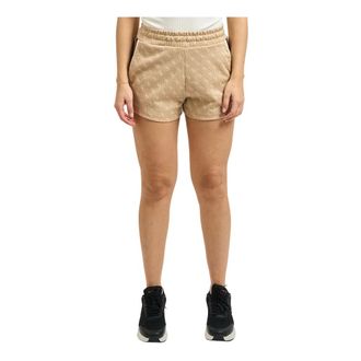 Guess Femme, Shorts, Beige, Taille: 38 FR Short 4G Jacquard