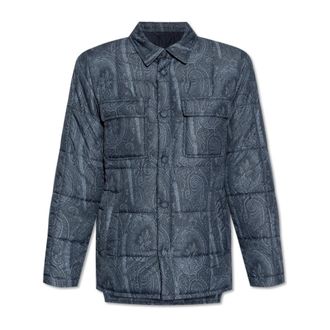 Etro Gef&uuml;tterte Jacke mit Taschen - - Jackets - Herren - Blau - S