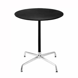 Generic Round Dining Table Mid-Century Modern Kitchen Circle Table with Metal Legs Large Wood Leisure Table Coffee Table for Dining Room Office Save Space(Siz
