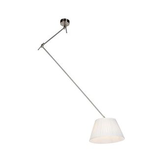 QAZQA Blitz - Suspension avec Abat-Jour - 1 lumi&egrave;re - l 390 mm - Acier - Classique/Antique - &eacute;clairage int&eacute;rieur - Salon i Chambre i Cuisine i Salle &agrave;