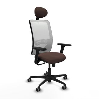 Piqueras y Crespo Zulema verstellbarer Stuhl mit 3D-Armlehnen, h&ouml;henverstellbarer Lendenwirbelst&uuml;tze und festem Kopfteil, ausgestattet mit Sincro 3 Positionen und Schne