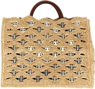 Paco Rabanne Femme, Sacs, Beige, Taille: ONE Size 1969 Tote Bag