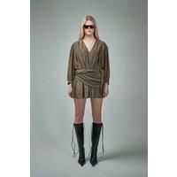 Balenciaga V Neck Mini Dress