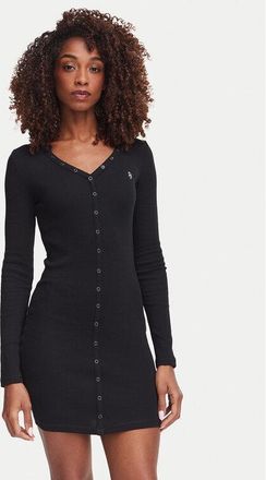 Guess Kleid f&uuml;r den Alltag W6YK04 K3826 Schwarz Slim Fit