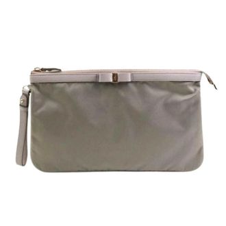 Ferragamo Pochette en nylon Pre-owned - Femme - Pre-owned - Gris - Taille: ONE Size