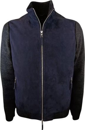 The Jack Leathers Homme, Vestes, Bleu, Taille: L Francis Jacket