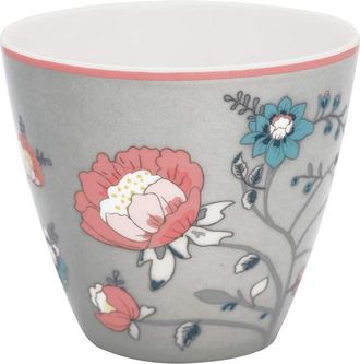 Green Gate Greengate - Latte Cup, Becher, Kaffeebecher - Sienna - Porzellan - grau - 300 ml