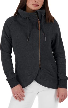 Alife And Kickin alife & Kickin Damen MerylAK A Sweatjacket Sweatjacke Damensweatjacke Freizeitjacke Sweater Sweatshirt mit Rei&szlig;verschluss XS-XXL, Moonless Melange